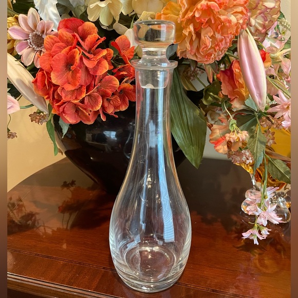 Dining | Mid Century Modern Heavy Glass Wine Decanter Wglass Stopper 12 ...